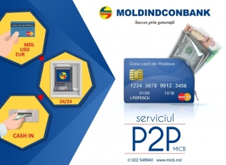 Un nou serviciu revoluţionar de la Moldindconbank şi MasterCard! – Bancamea